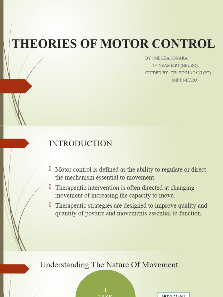 Theories of Motor Control | PDF | Career & Growth | Self-Improvement