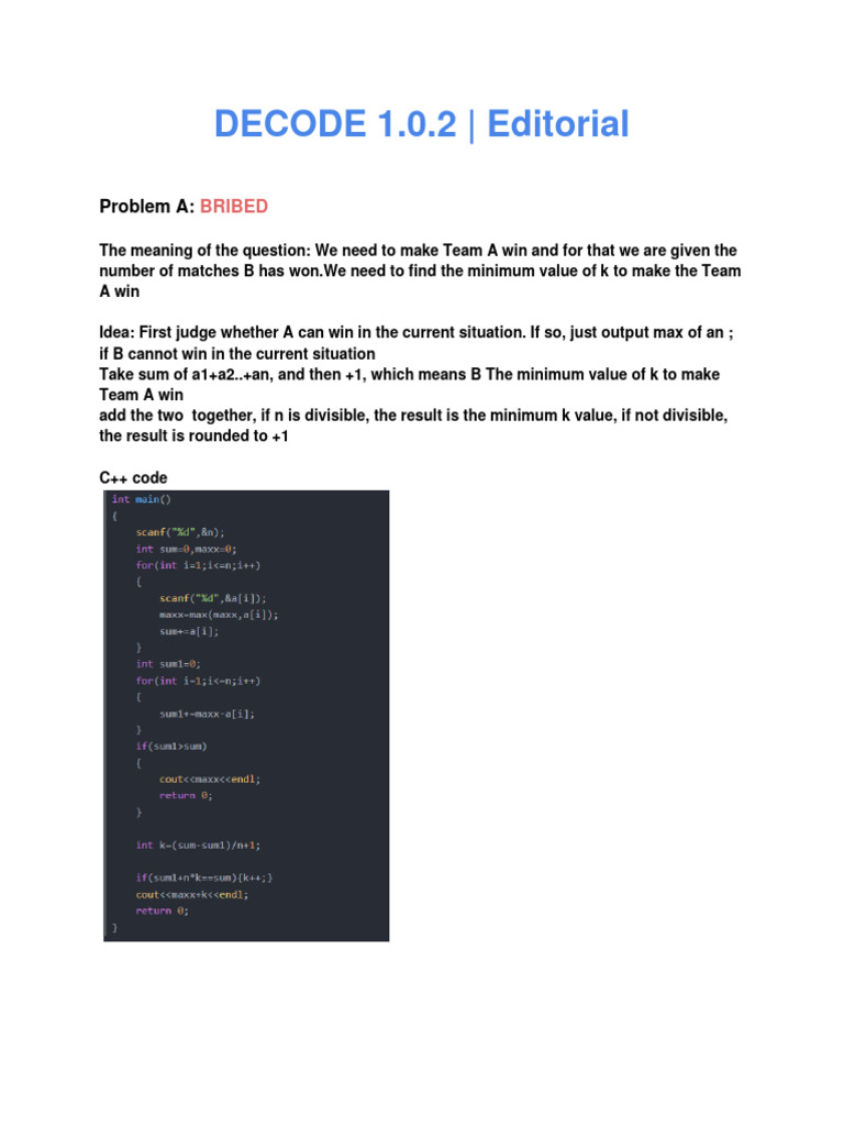 Decode Editorial | PDF
