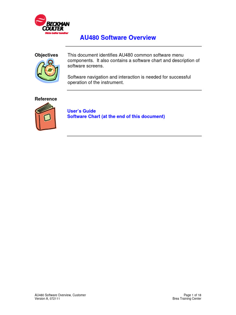 AU480 Software Overview | PDF