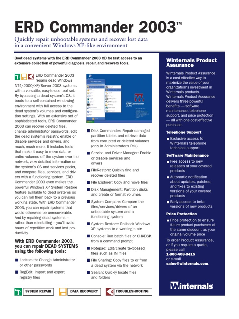 Ebook - Winternals - Erd Commander 2003 | PDF | Windows Registry ...