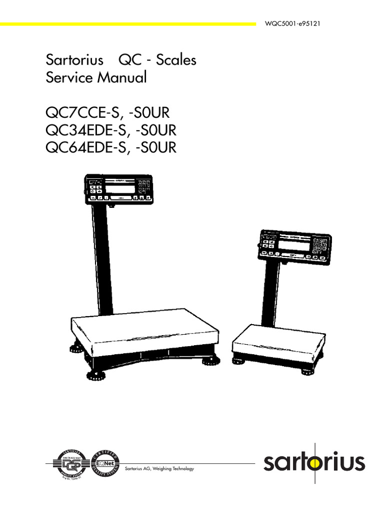 Sartorius Qc-Manual | PDF