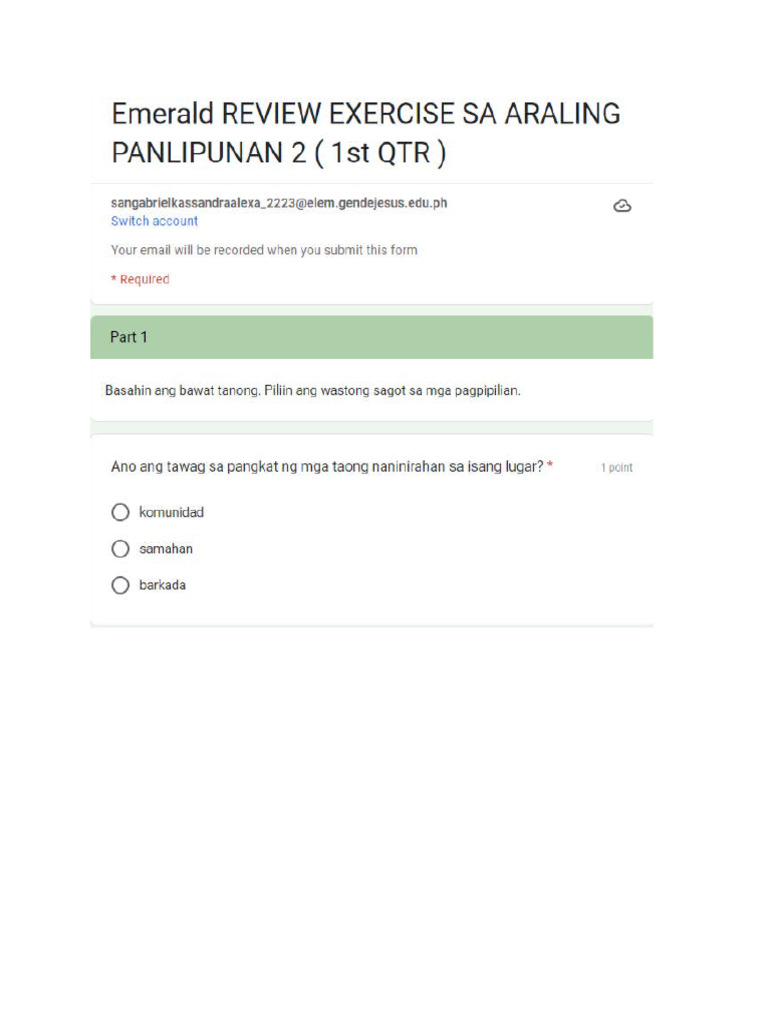 Reviewer AP Q1 Periodical Grade 2 | PDF