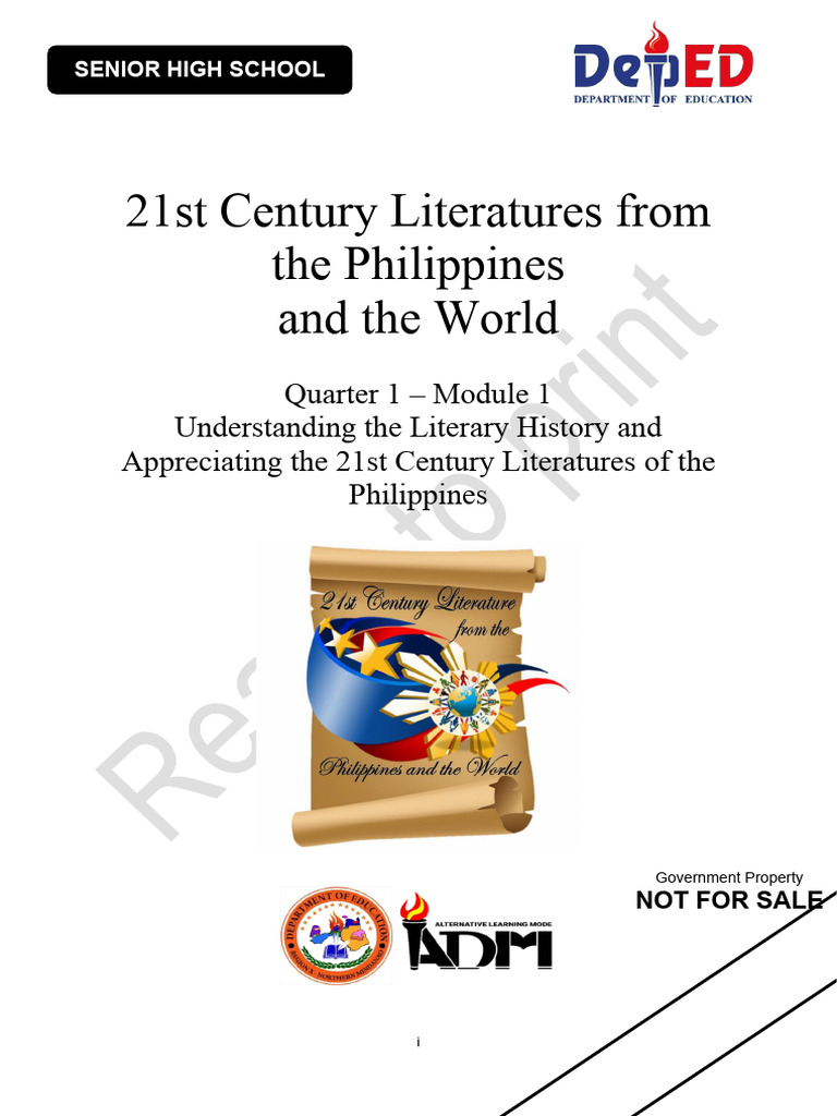 21st Century Literatures Quarter 1 Module 1 Lessons 1 3 | PDF | Mindanao