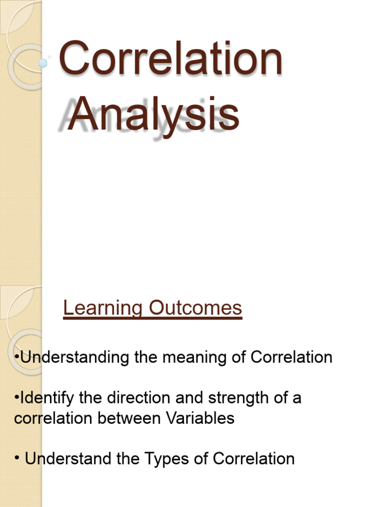 Correlation Analysis and Its Types | PDF | Economics | Economies
