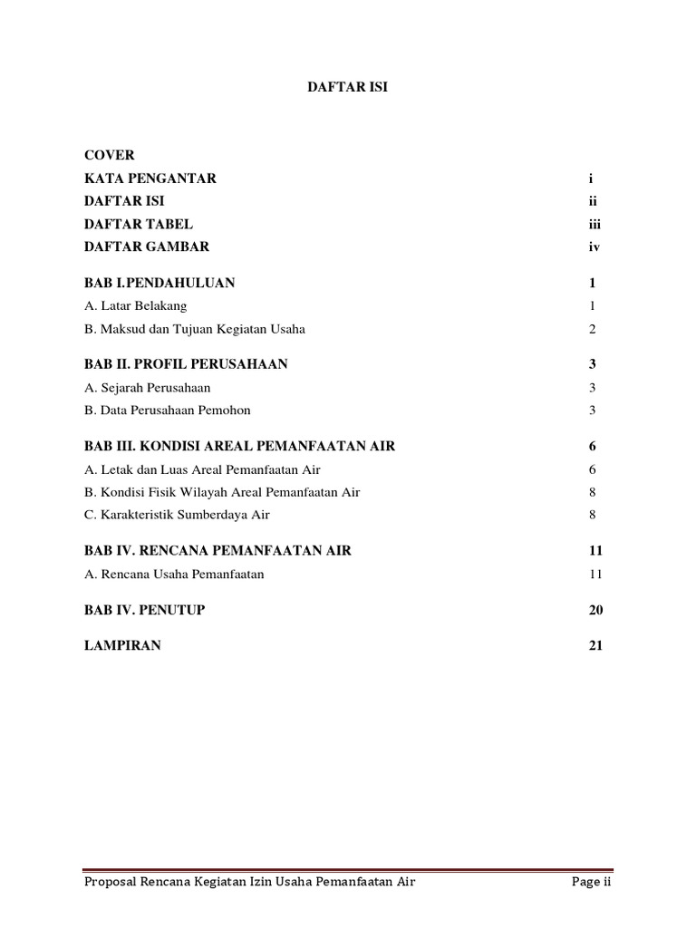DAFTAR ISI Rev1806 | PDF