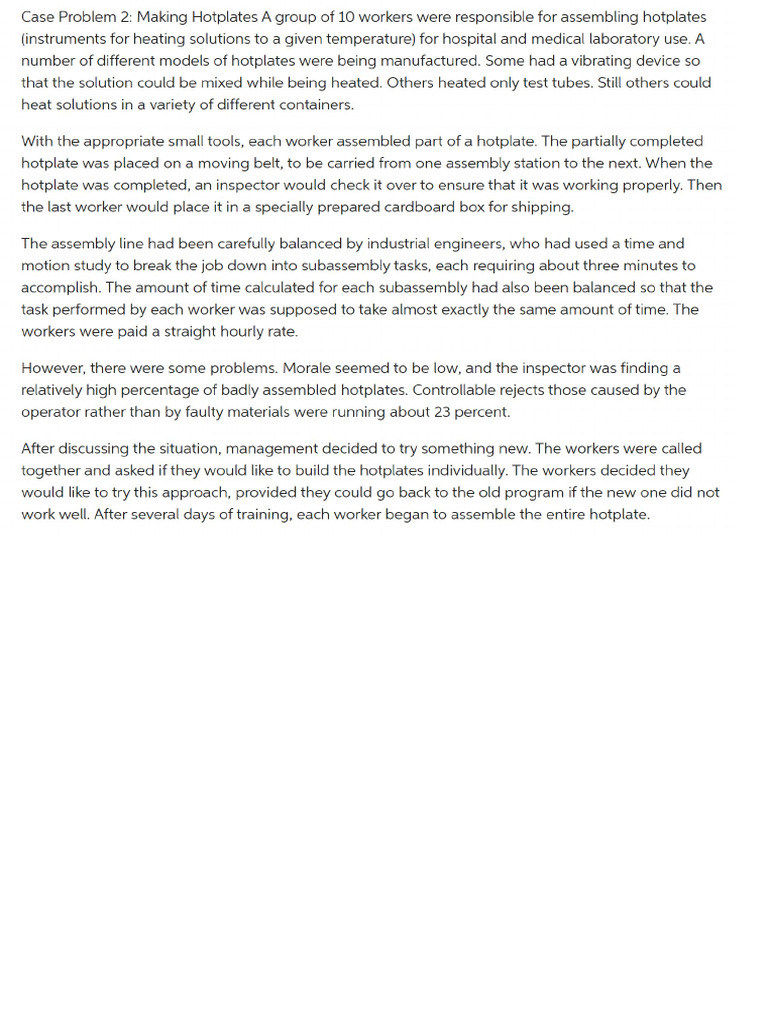 Case Study With Questions and Answers | PDF