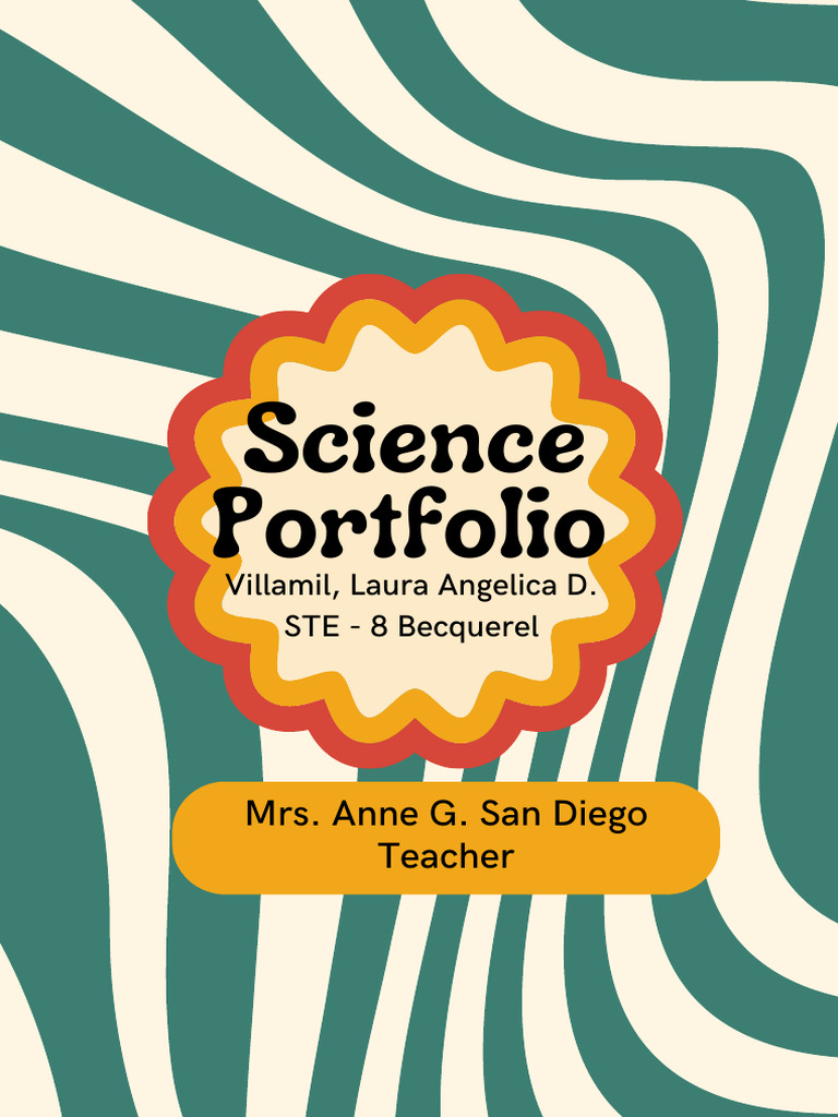 Green Yellow Retro Colourful Daily Journal Cover | PDF