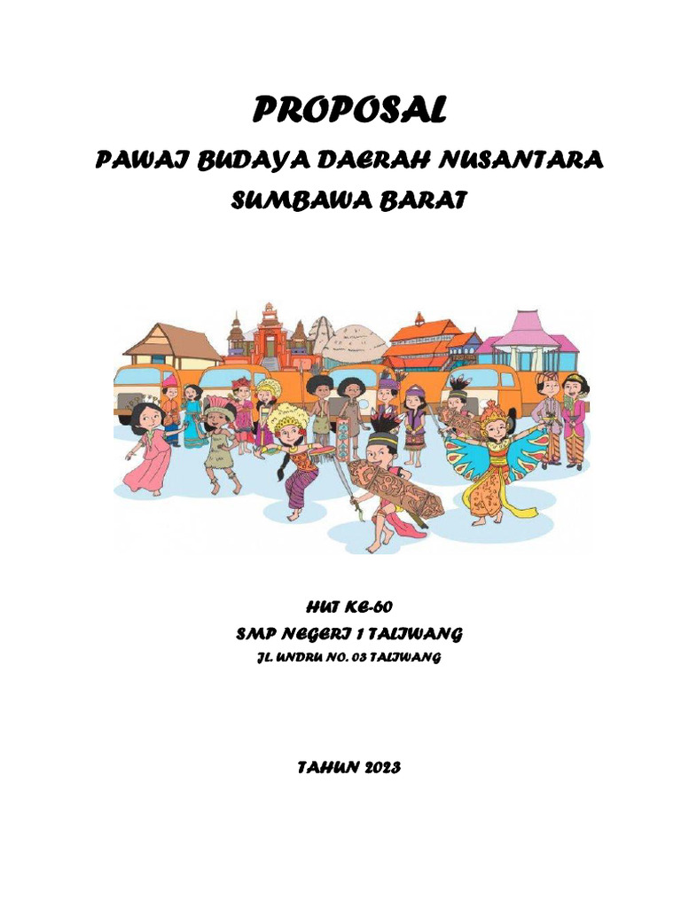 Proposal Pawai Budaya Daeran Nusantara 2023 | PDF