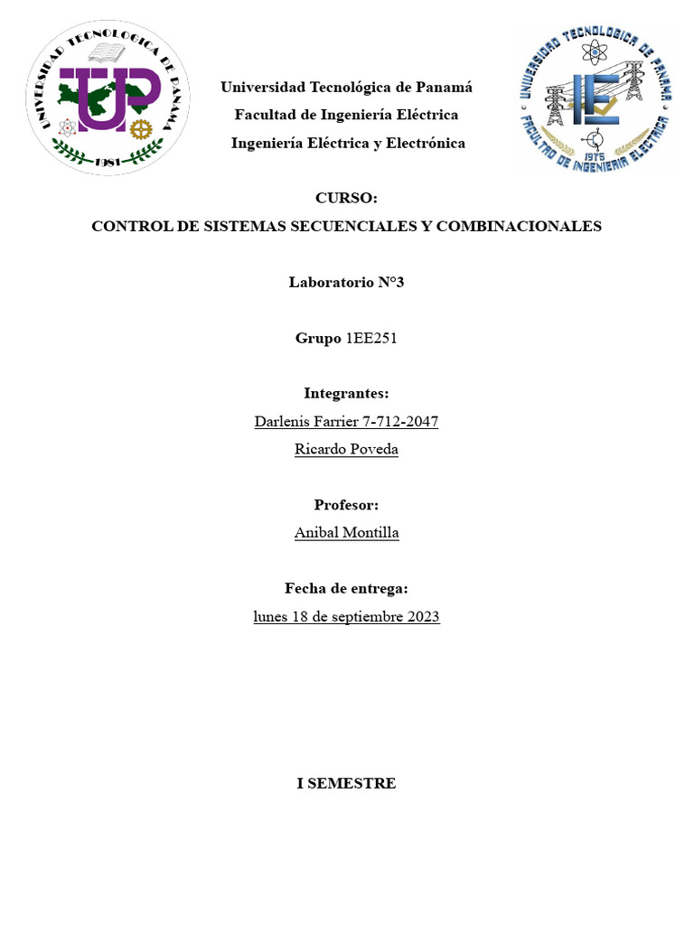 Laboratorio03 - Darlenis Farrier, Ricardo Poveda | PDF | Bomba | Ingenieria Eléctrica
