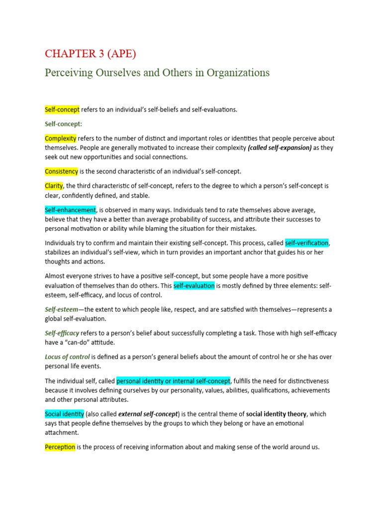 CHAPTER 3.docx APE | PDF | Stereotypes | Bias