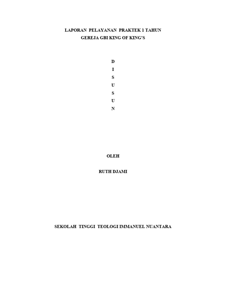 Contoh Laporan Praktek 1 Tahun & 2 Bulan, 2022 | PDF