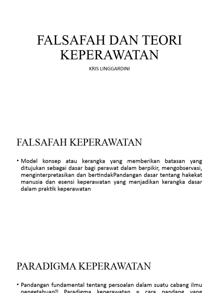 Falsafah Dan Teori Keperawatan | PDF Falsafah Dan Teori Keperawatan | PDF