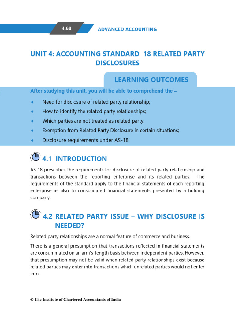 AS 18 Related Party Disclosures Guide | PDF