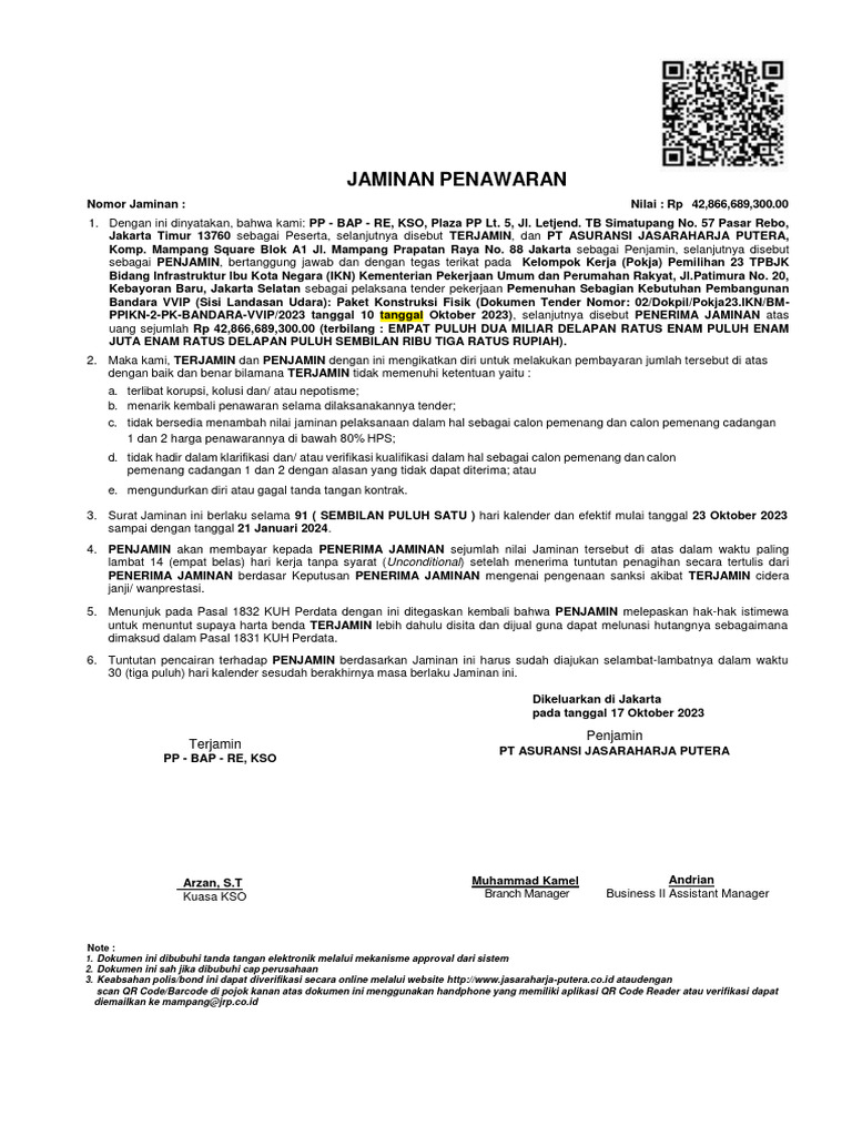 PP - BAP - RE, KSO 42,866,689,300.00 - Rev | PDF