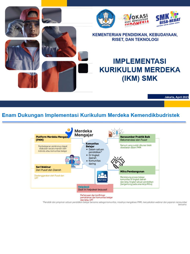 Implementasi Kurikulum Merdeka SMK | PDF