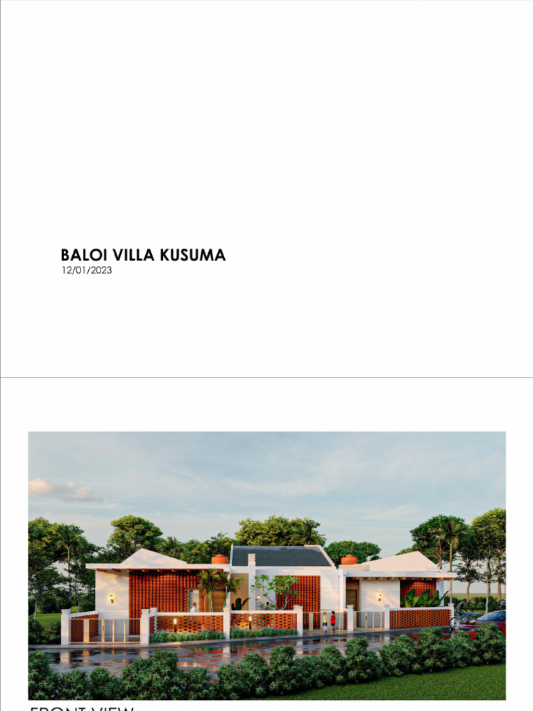 Proposal Baloi Villa Kusuma | PDF