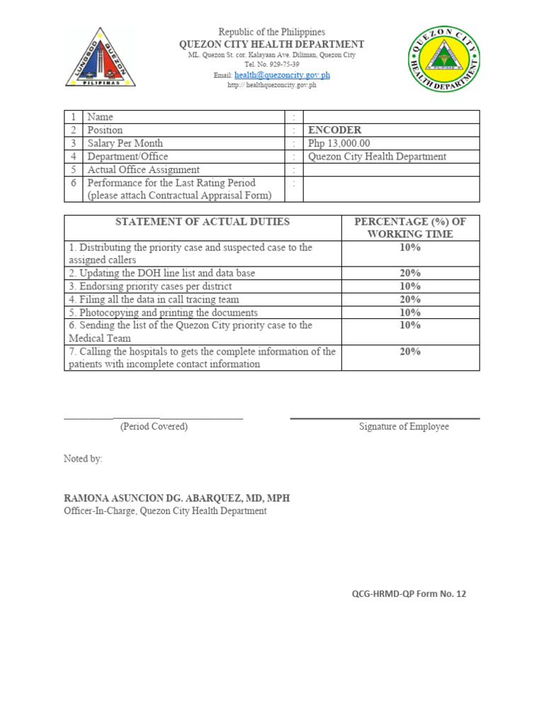 Duties Encoder 2023 | PDF