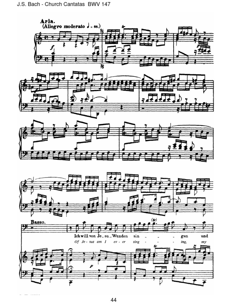 Bach's Cantatas: BWV 147 Insights | PDF
