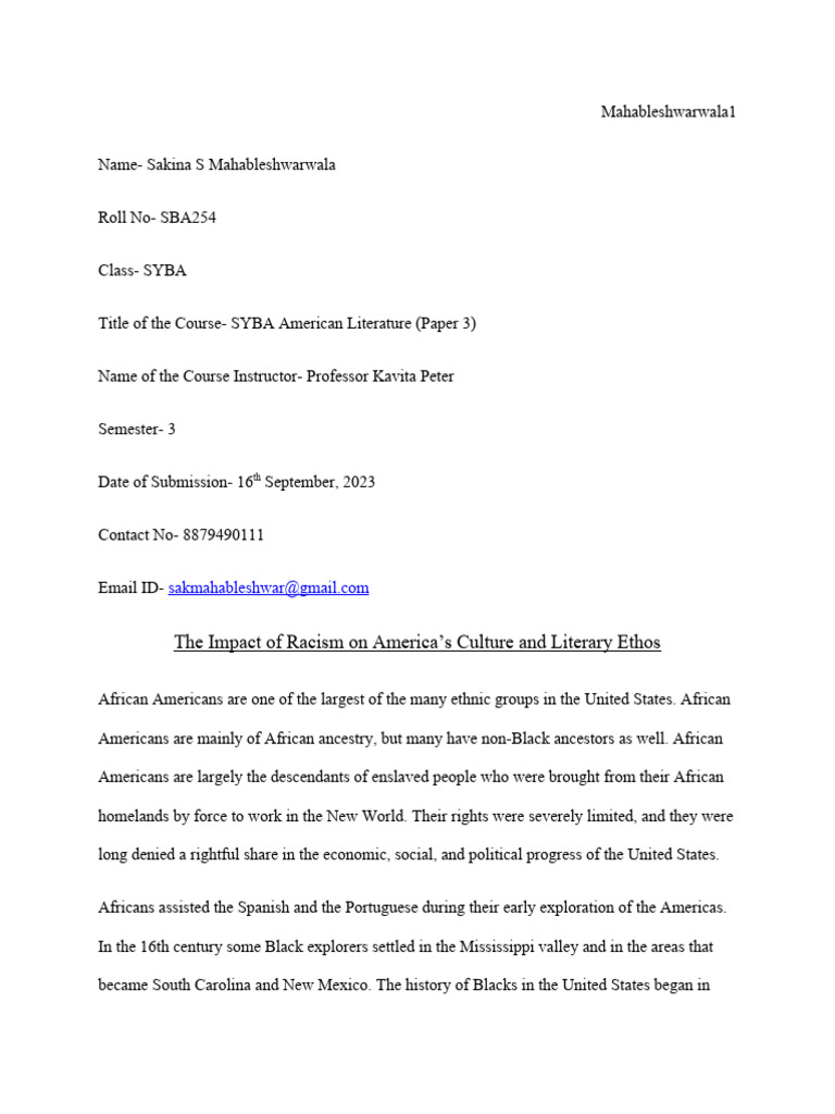 Am Lit | Download Free PDF | Maya Angelou | Slavery