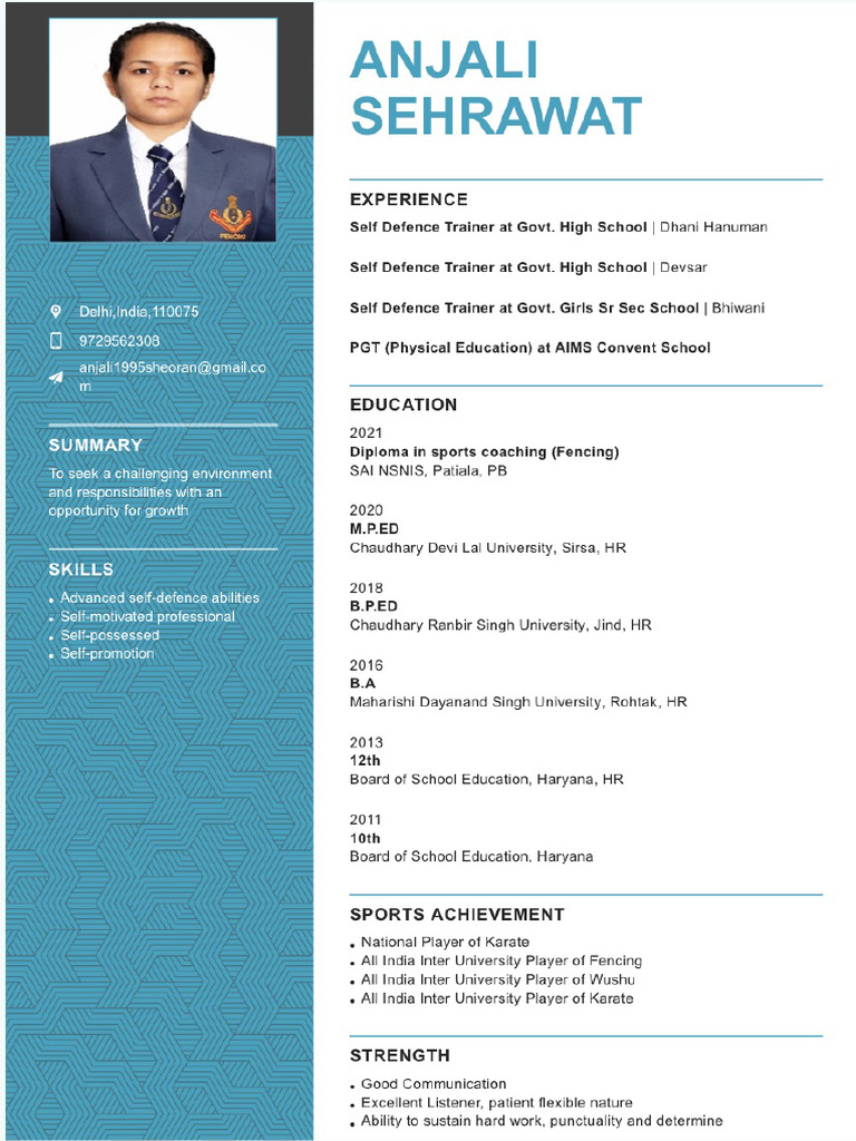 Anjali (Resume) | PDF