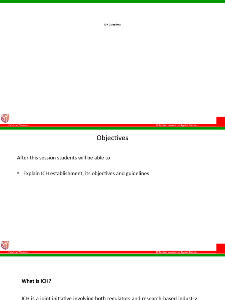 BP606T 04 ICH Guidelines | PDF