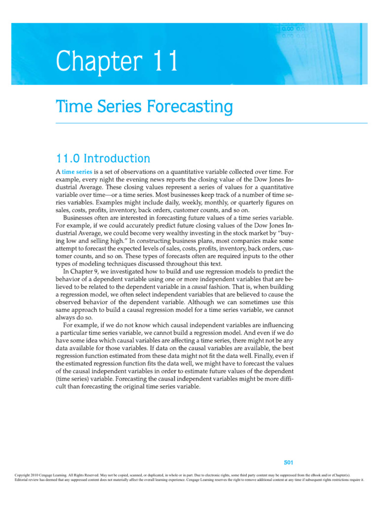 Time Series Forecasting | PDF | All Rights Reserved | Copyright