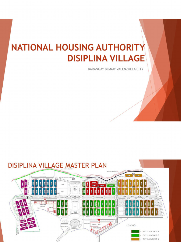 MASTER PLAN OF DISIPLINA VILLAGE BIGNAY & POPULATION OF SITE ...