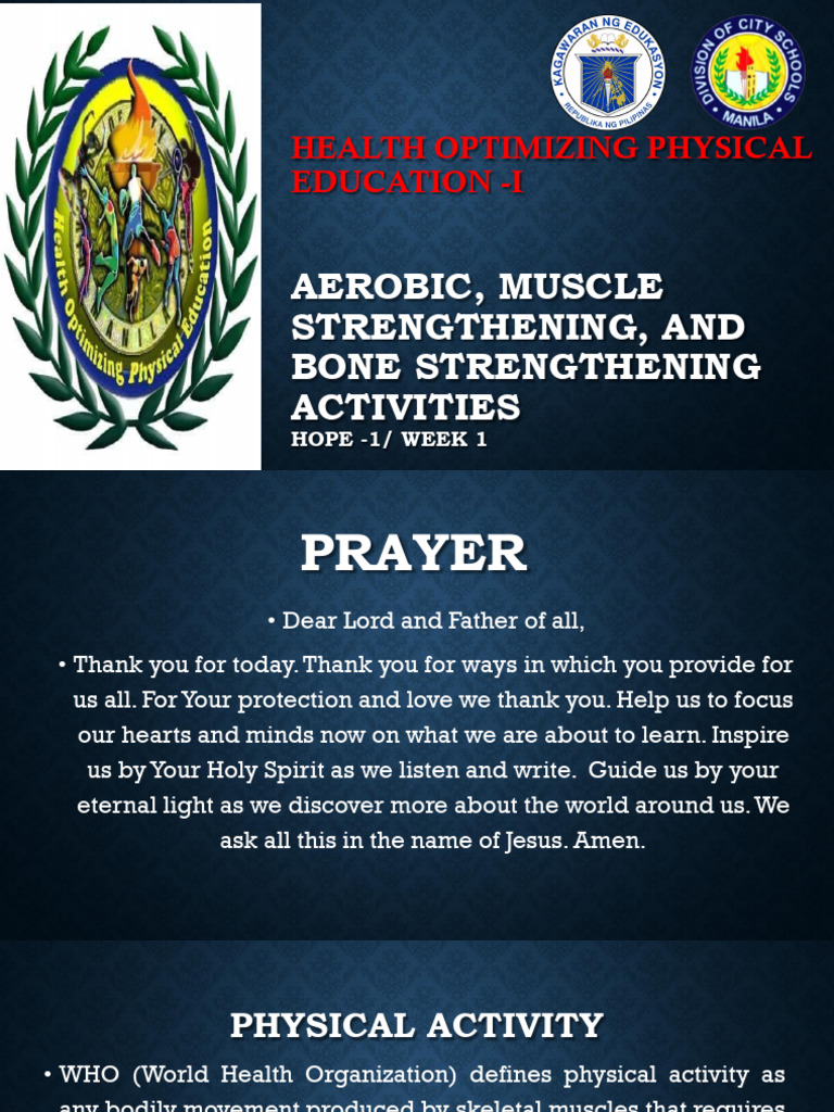 Week 1 Hope 1 | PDF | Aerobic Exercise | Skeletal Muscle