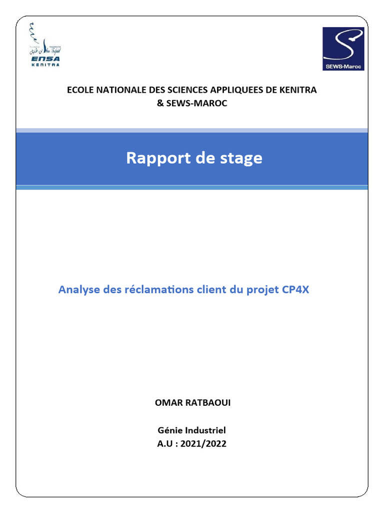 Omar Ratbaoui Rapport | PDF | Ordinateurs | Technologie et ingénierie