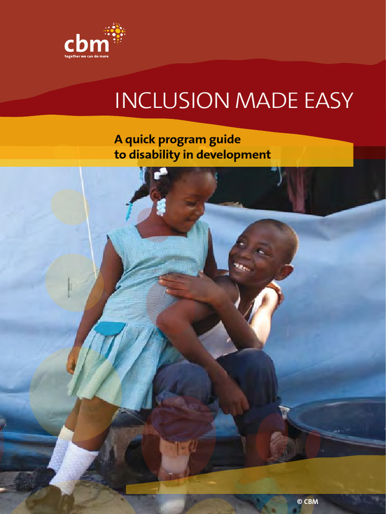 CBM Inclusion Made Easy A Quick Guide To Disability in Development | Download Free PDF ...