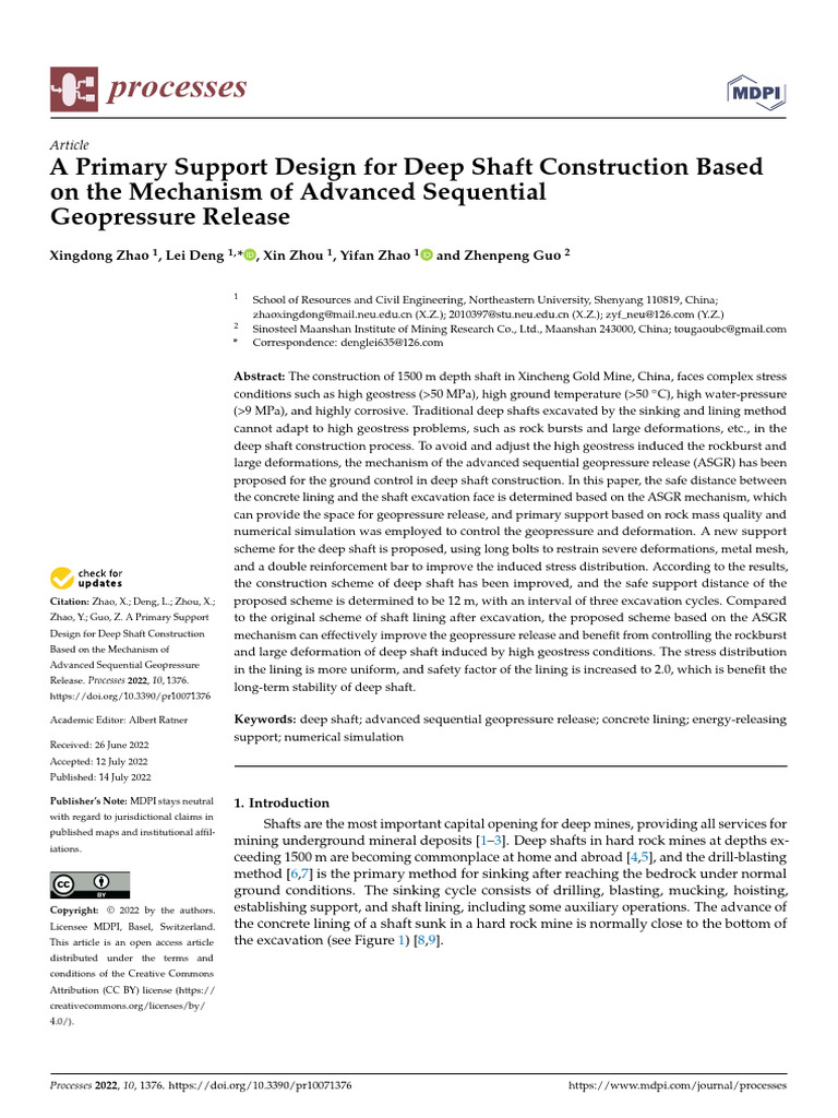 Processes 10 01376 | PDF | Stress (Mechanics) | Concrete