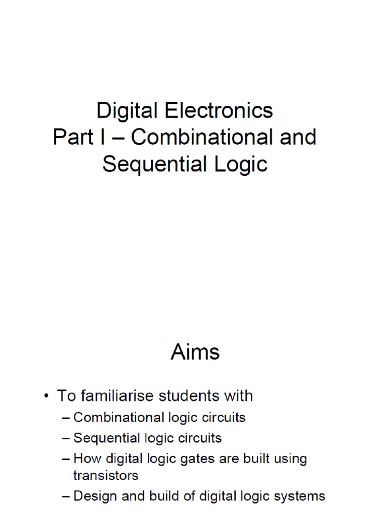 Digital 1 | Download Free PDF | Electronics | Logic Gate