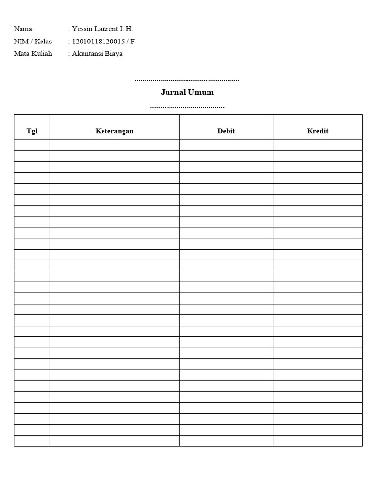 Template Siklus Akuntansi Perusahaan Dagang | PDF