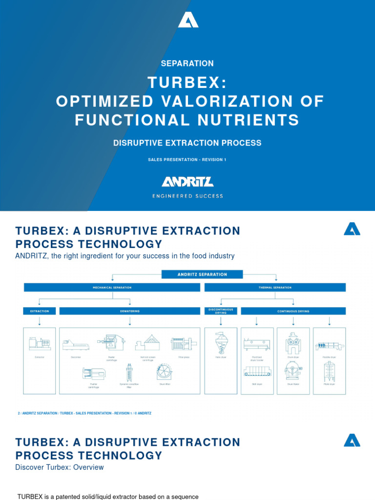 TURBEX: Advanced Nutrient Extraction | PDF