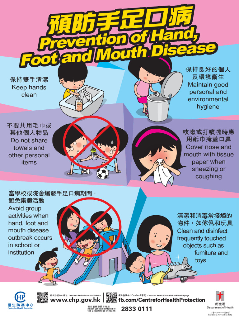 Prevention of Hand Foot and Mouth Disease | PDF | Diseases And ...