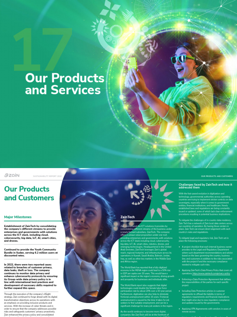 ZainTech's Digital Solutions for MENA | PDF | Privacy | Social Media