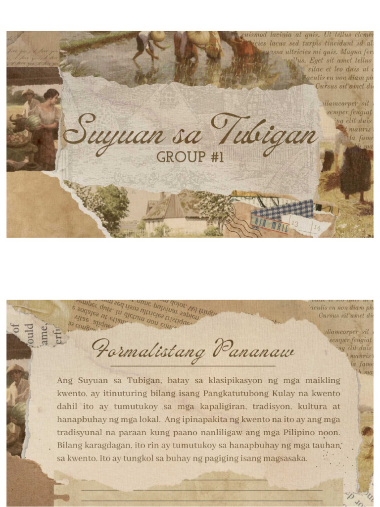 Suliranin Sa Tubigan (Analysis) | PDF