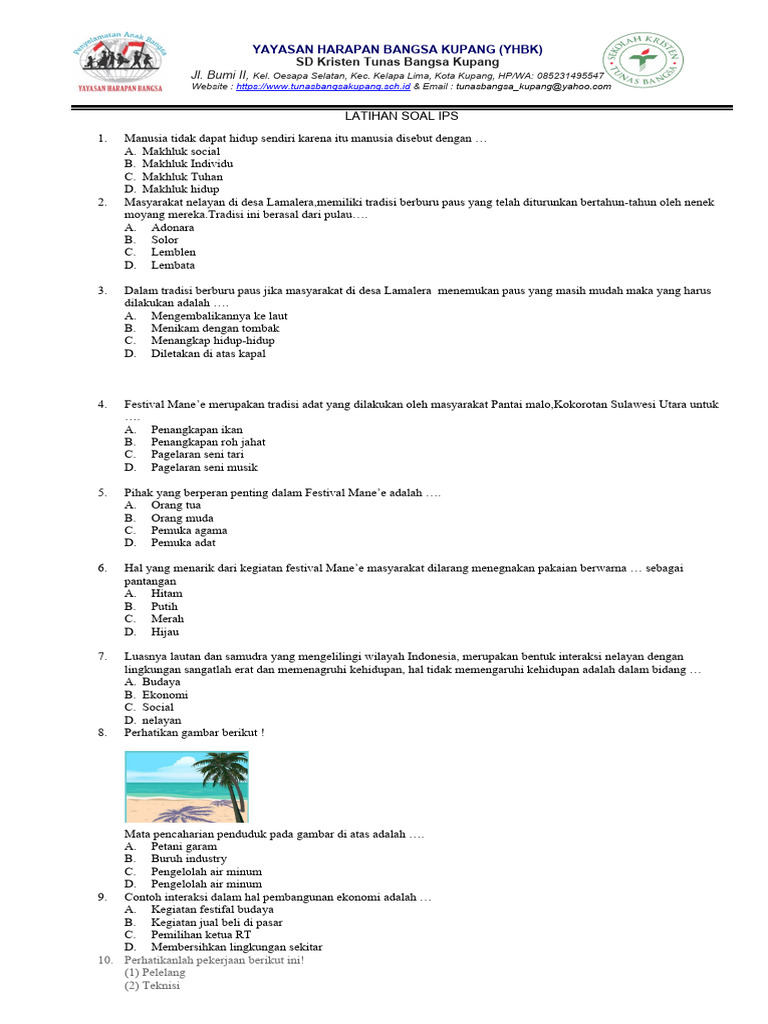 Latihan Soal IPS | PDF