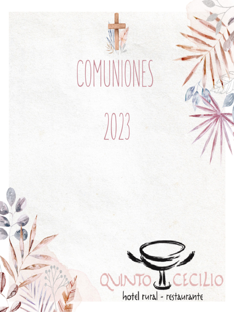 Menus Comuniones 2023 Opcion 2 | PDF | Postres | Cocinando