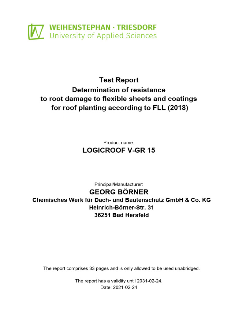 Sample Test Report | PDF