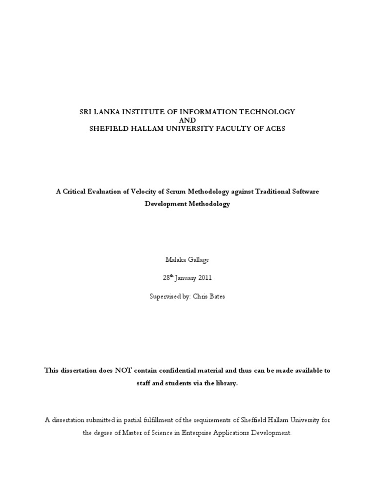 EAD Thesis-Scrum For Faster Velocity - 49 | PDF | Scrum (Software ...
