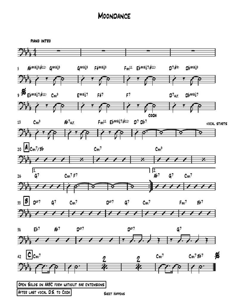 Moondance - Full Score | PDF