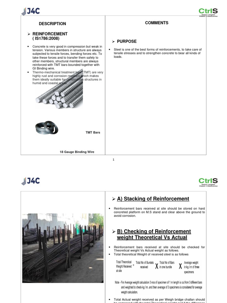 Reinforcement SOP | PDF | Fracture | Ultimate Tensile Strength Reinforcement SOP | PDF | Fracture | Ultimate Tensile Strength