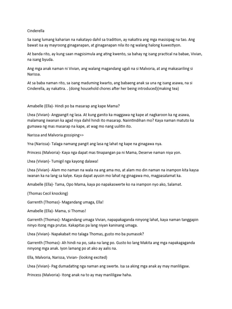 Cinderella Script Pdf