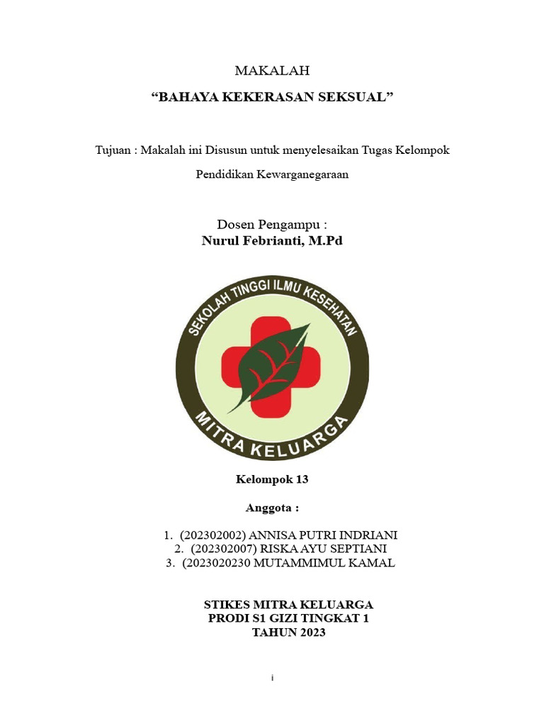 Makalah PPKN Kel 12 s1 Gizi Tk.1 | PDF