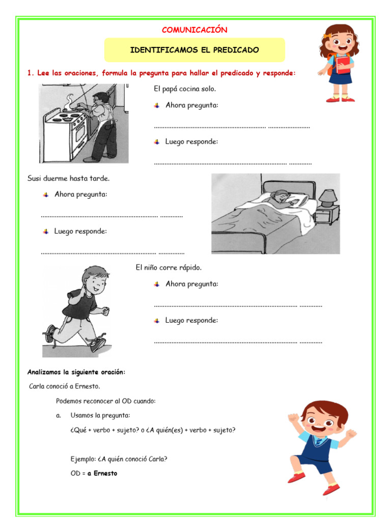 Act Miércol Comunic Predicado | PDF