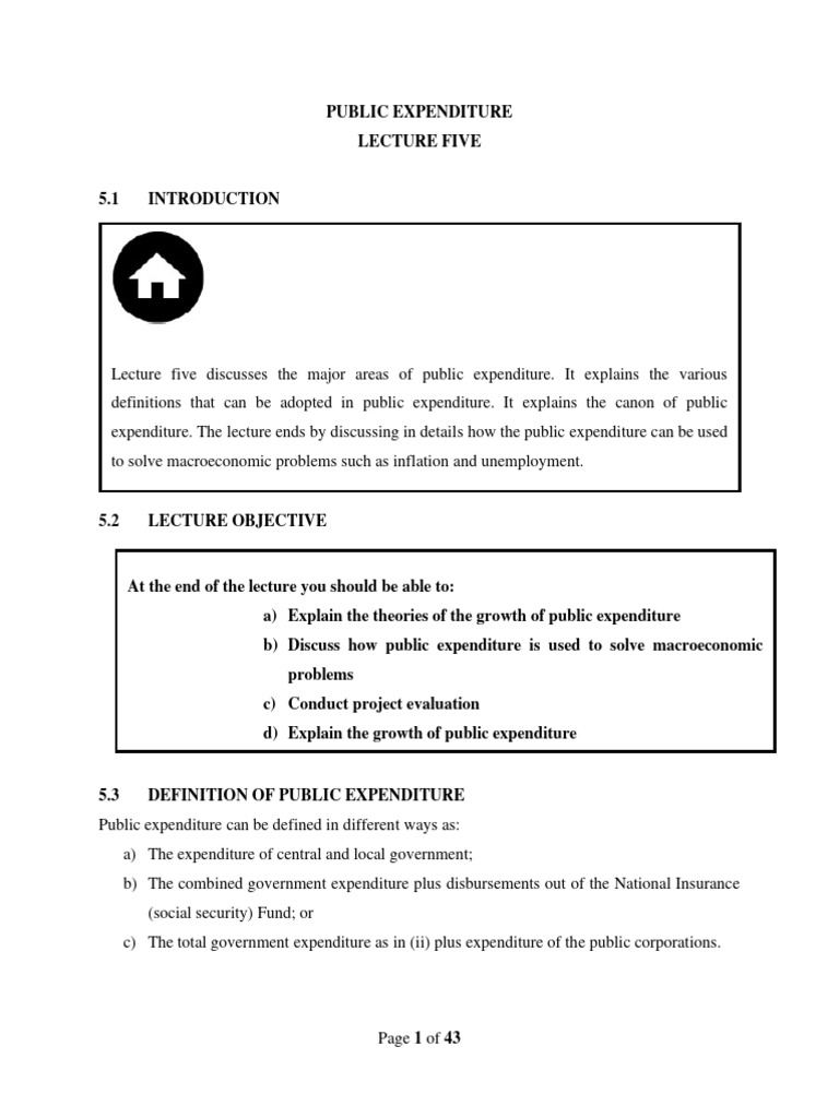 Understanding Public Expenditure Dynamics | PDF