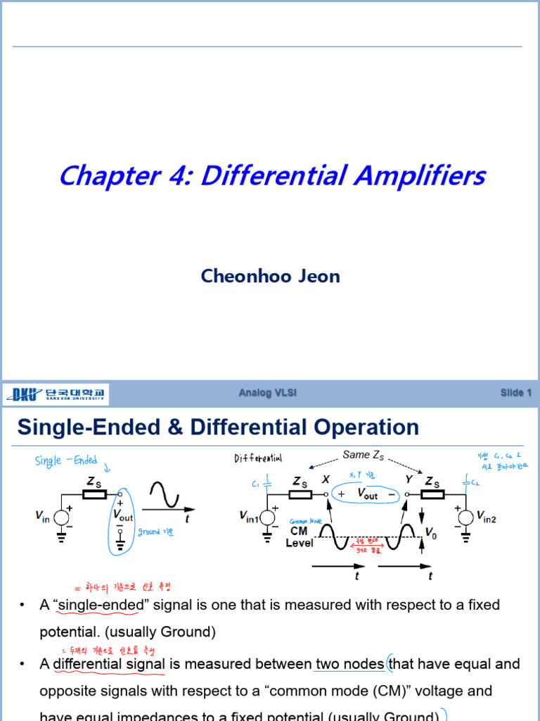 3 Differential Amplifiers PDF | PDF