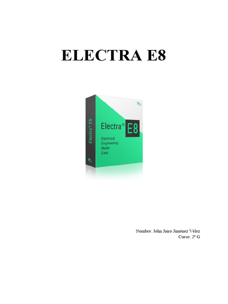 JOHN_JJV_ELECTRA_E8 (1) | PDF | Software | Automatización