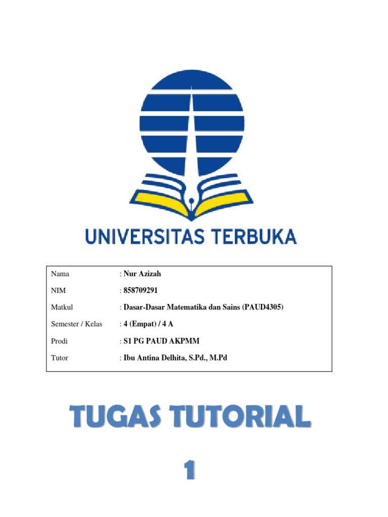 Tugas 1 - Dasar MTK & Sains | PDF